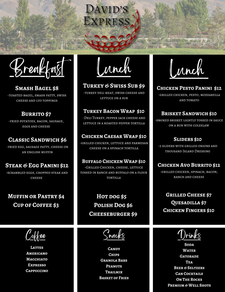 David's Express - Red Hawk Golf and Resort - Lakes