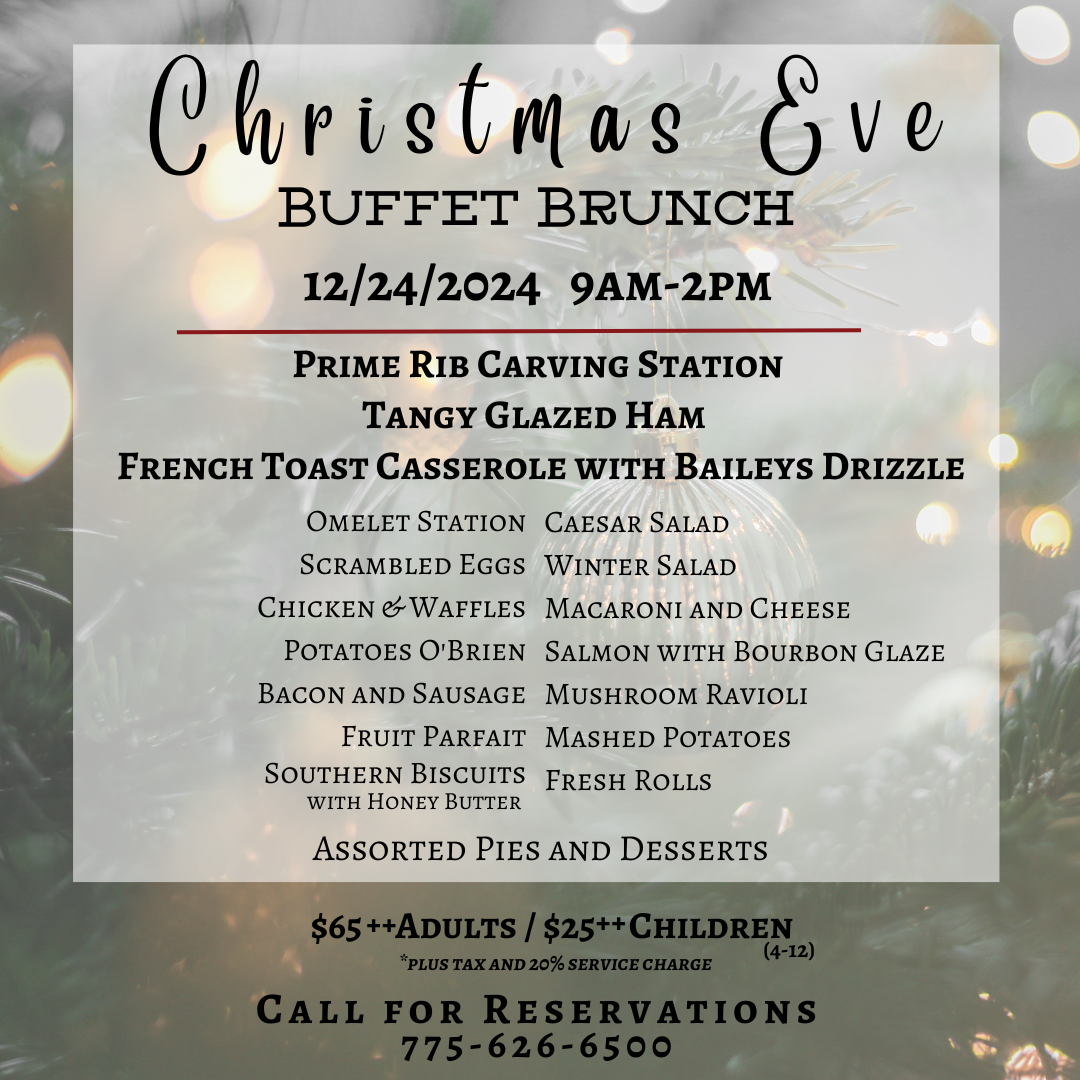 Christmas Eve Buffet Brunch - Red Hawk Golf and Resort