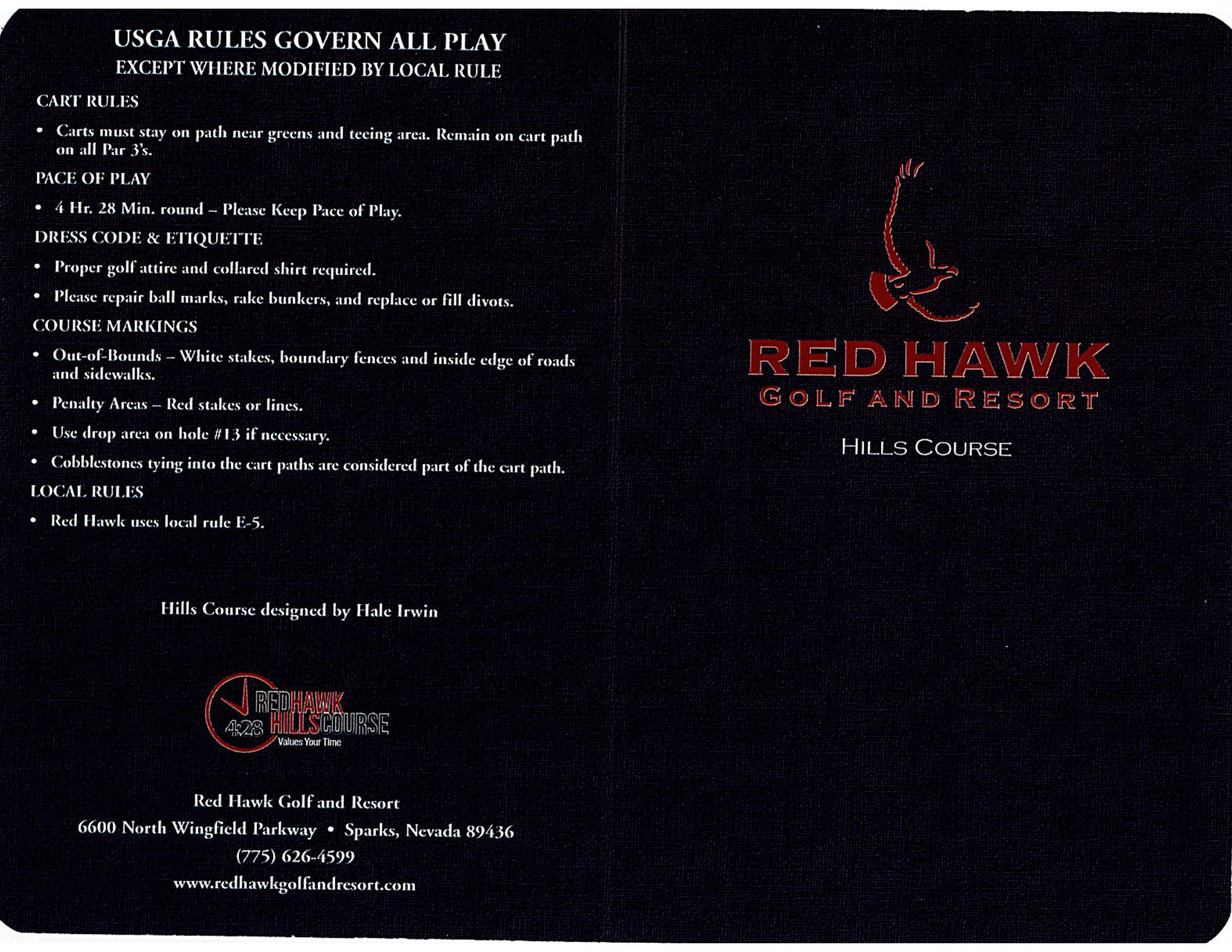 Hills Course - Red Hawk Golf and Resort