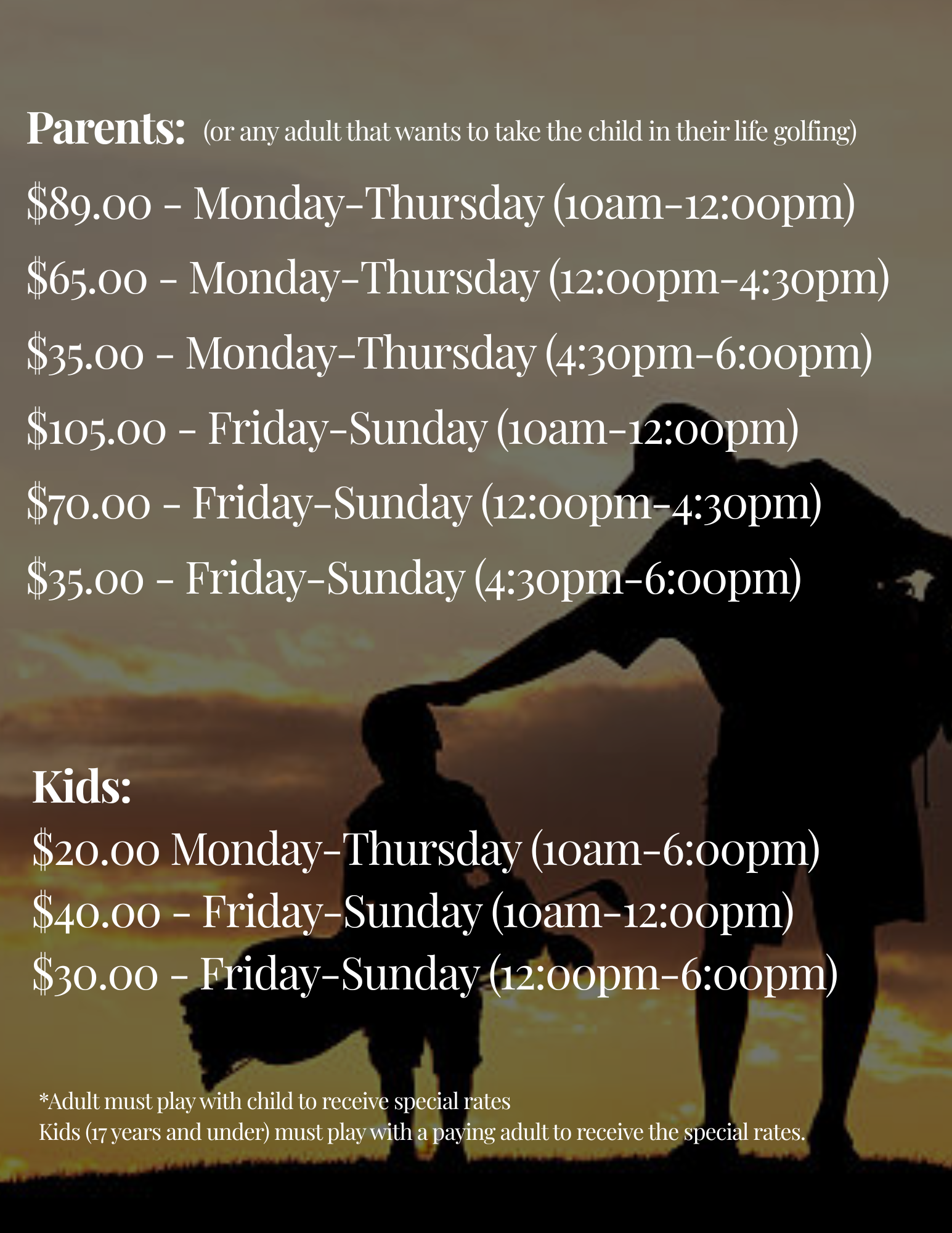 Family Golf Month Deals! July, 2025 - Red Hawk Golf and Resort
